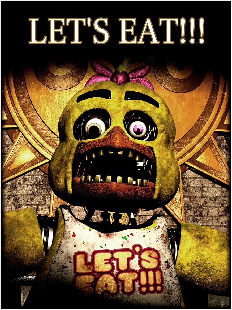 "Fnaf Plus Chica poster" Sticker for Sale by inb4 | Redbubble