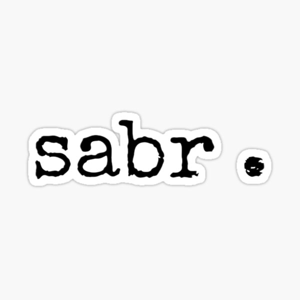 "Sabr in Typewriter Text" Sticker for Sale by HijabieUkhty | Redbubble