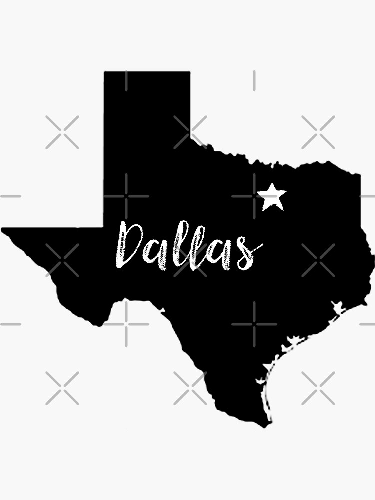 "Dallas Star" Sticker for Sale by InTrendSick | Redbubble