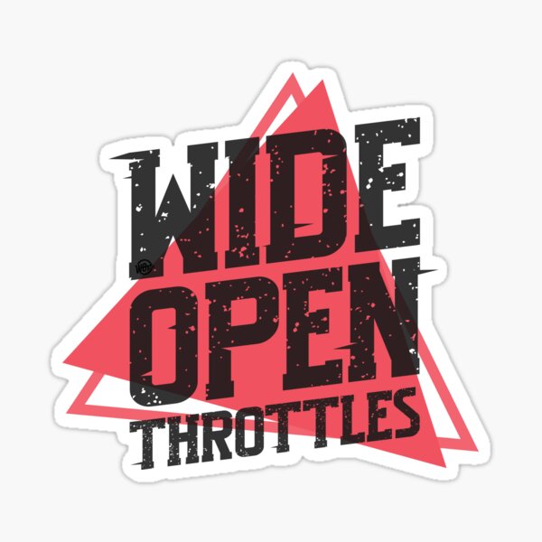 "Wide Open Throttle - Triangle (Red)" Sticker for Sale by WOTclub ...