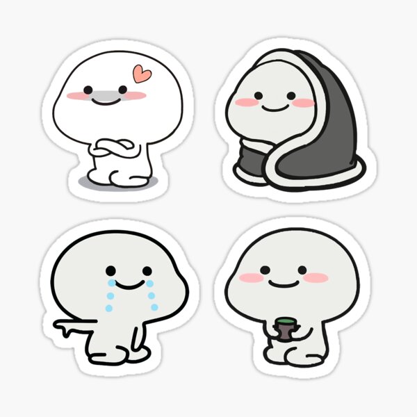 "Quby collection" Sticker for Sale by EniOkens | Redbubble