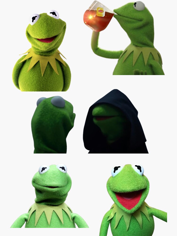 "Kermit the frog sticker pack" Sticker for Sale by Sandis008 | Redbubble