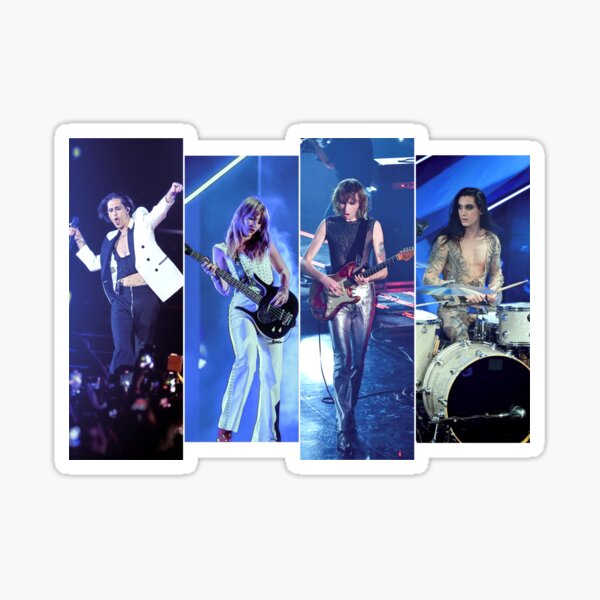 "MANESKIN, maneskin, måneskin" Sticker for Sale by rhei29 | Redbubble