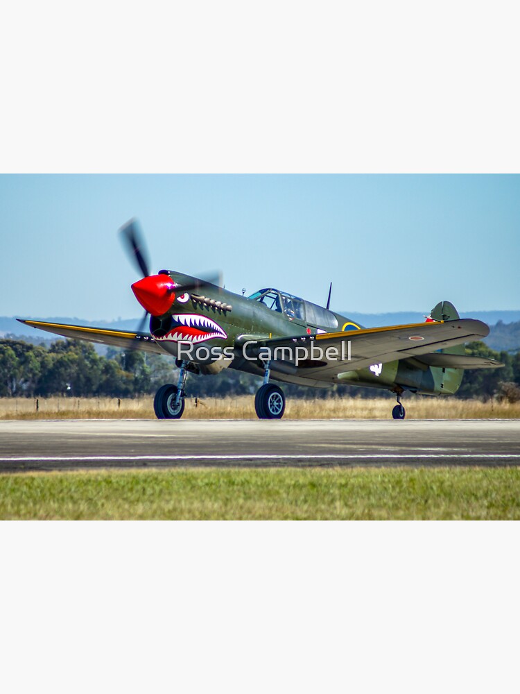 "VH-ZOC Curtiss P-40N Warhawk" Sticker for Sale by Ross Campbell ...