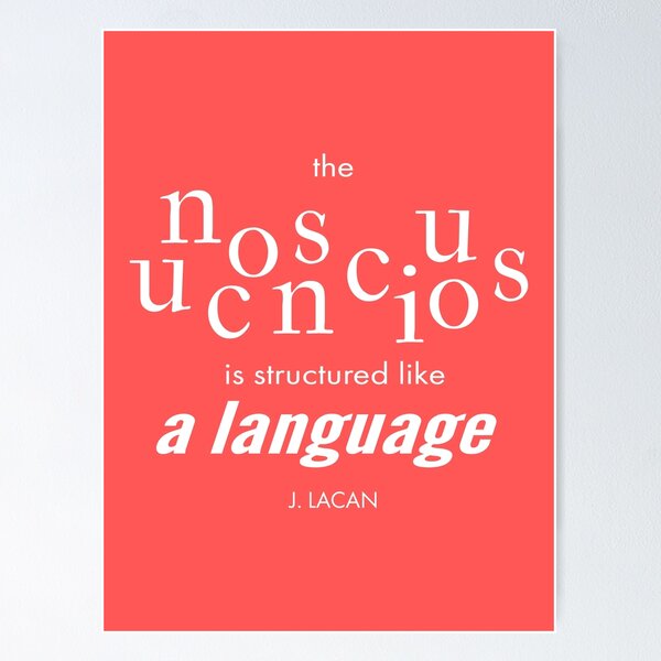 "Jacques Lacan, Psychoanalysis, Quotes" Poster for Sale by alpspalette ...