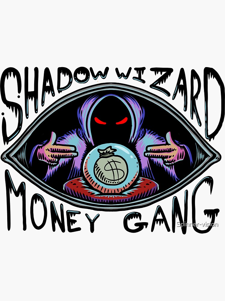"Shadow wizard money gang" Sticker for Sale by Spinner-vision | Redbubble