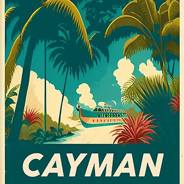 "Cayman Islands Vintage Travel Art Poster" Poster for Sale by ...