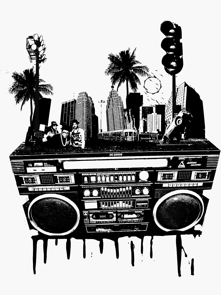 "ghetto" Sticker by skoolyp | Redbubble