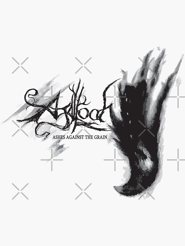 "Agalloch - Ashes Against the Grain v1" Sticker for Sale by SonnyBone ...