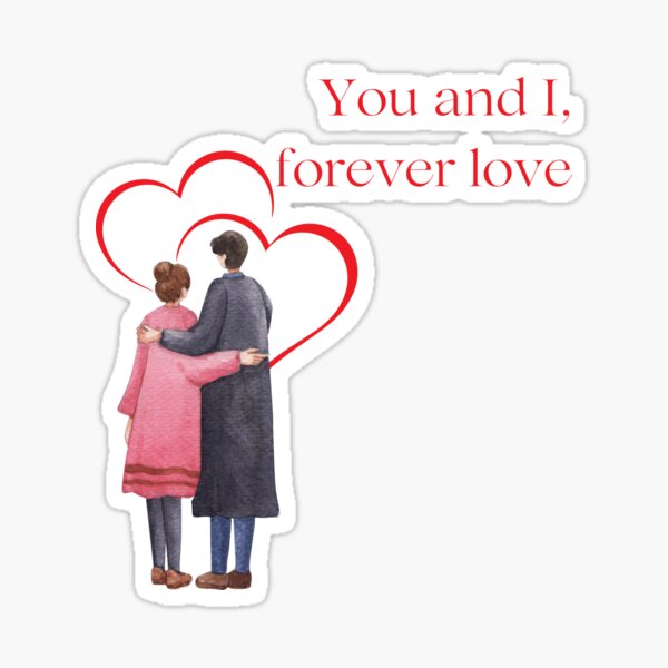 "Together Forever A Beautiful Design For Couples" Sticker for Sale by ...