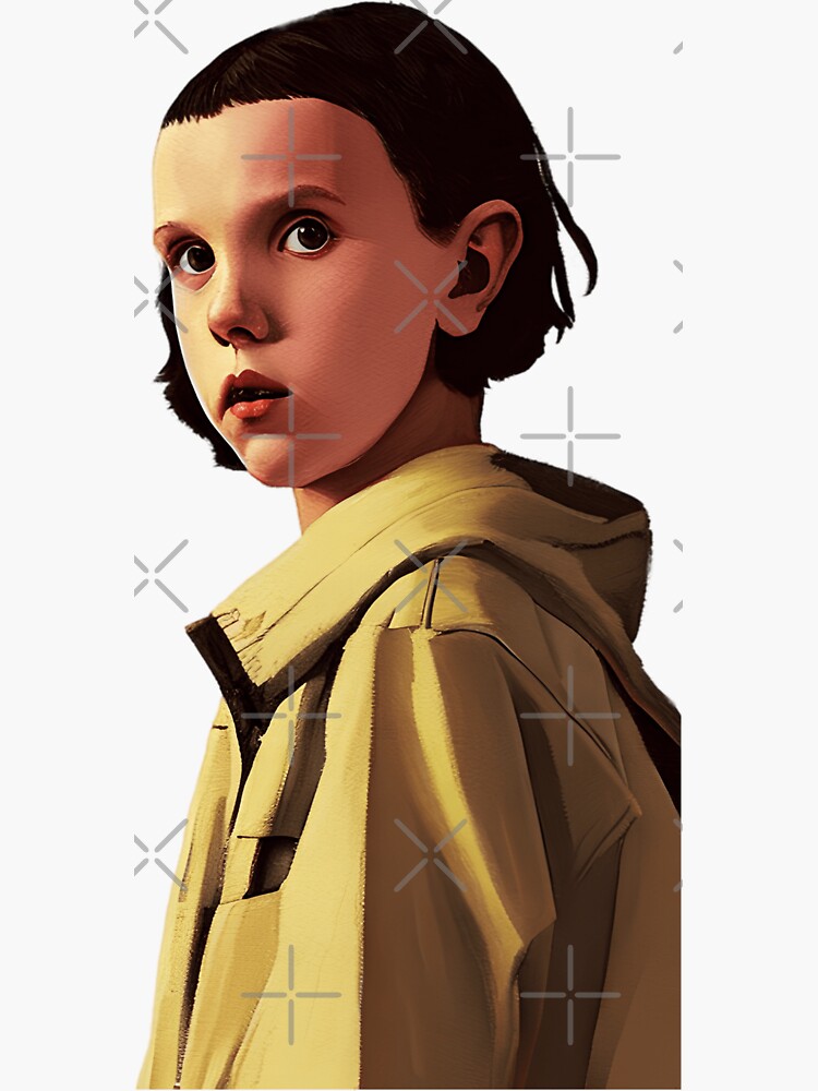 "Eleven in yellow jacket | White | Stranger Things Netflix | Eleven ...