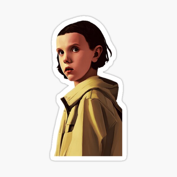 "Eleven in yellow jacket | White | Stranger Things Netflix | Eleven ...
