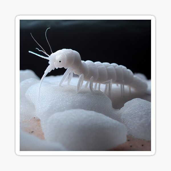 "A Polymath of Styrofoam Shrimp Digital Painting" Sticker for Sale by ...