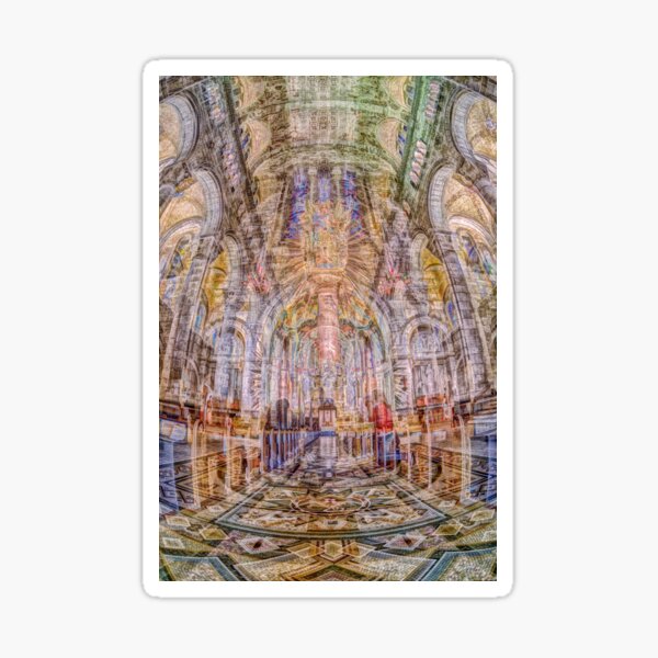 "CHURCH MATRIX" Sticker for Sale by LeNumerimagiste | Redbubble