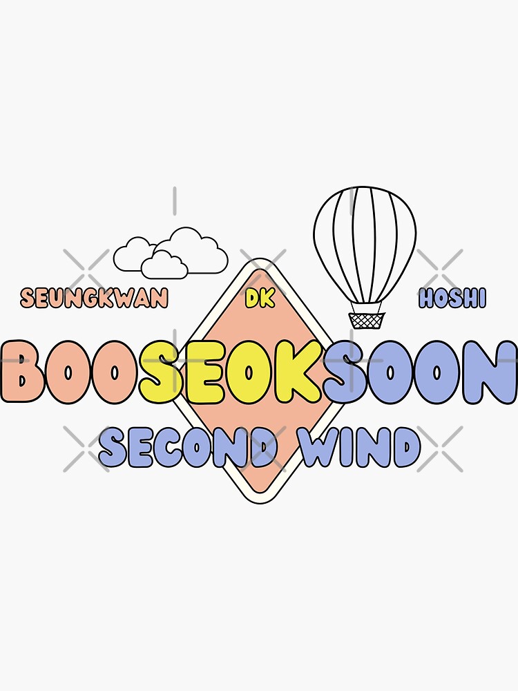 "BOOSEOKSOON (SEVENTEEN) - SECOND WIND " Sticker for Sale by smallkore | Redbubble