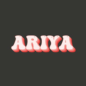 "Ariya - Name" Sticker for Sale by kindxinn | Redbubble