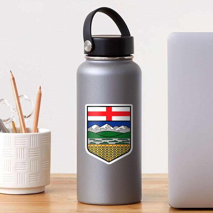 "Alberta Flag symbol" Sticker for Sale by tony4urban | Redbubble