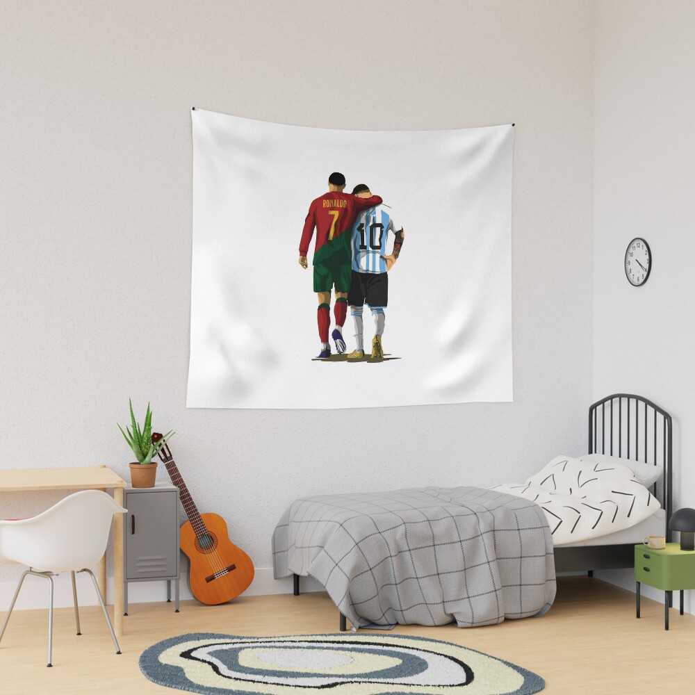 "Messi Ronaldo Chit Chat Illustration" Poster for Sale by Lara Samuel ...