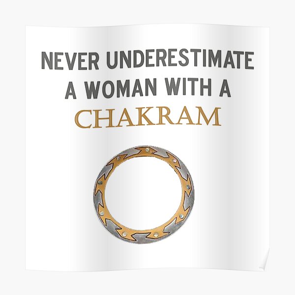 "Woman With a Chakram" Poster by GiantSquid1 | Redbubble