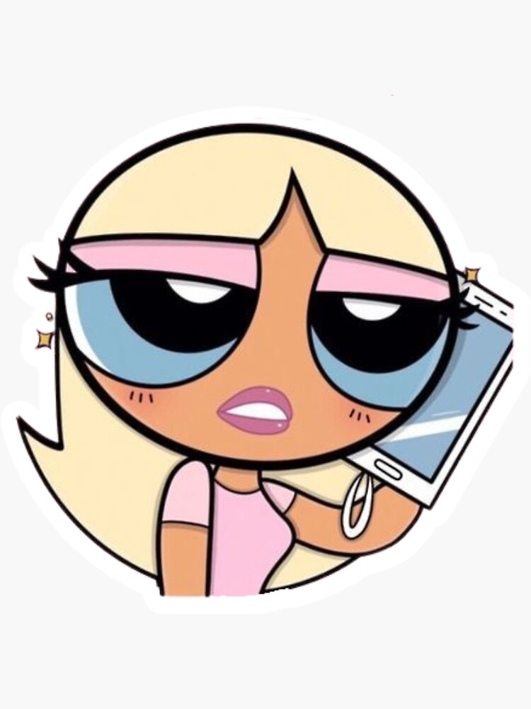 "y2k girl, y2k style, blonde hair girl, kawaii girl, baddie, power, pink girl" Sticker for Sale ...