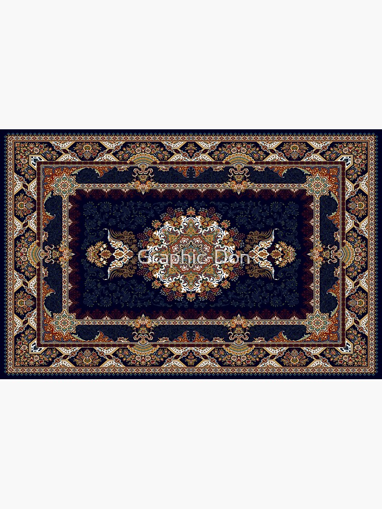"Carpet Texture Persian Tebriz Rugs Design" Sticker for Sale by Graphic ...