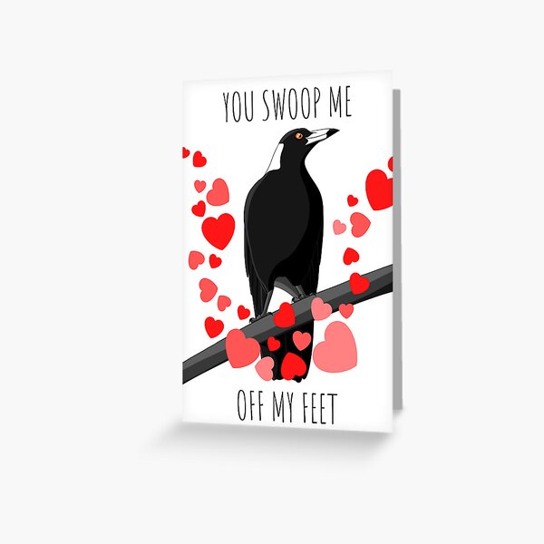 "You swoop me off my feet" Greeting Card for Sale by aussiemaggieluv ...