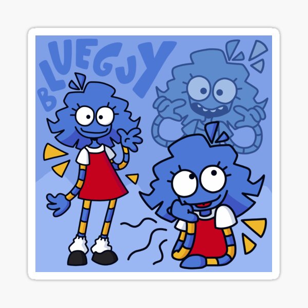"Blue Guy" Sticker for Sale by Fennekko | Redbubble