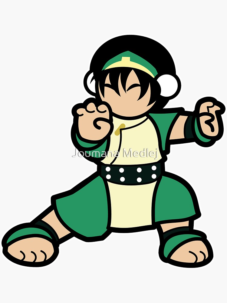 "Toph" Sticker by Cedarseed | Redbubble