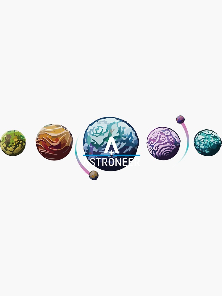 "Astroneer Planets" Sticker for Sale by rendigart | Redbubble