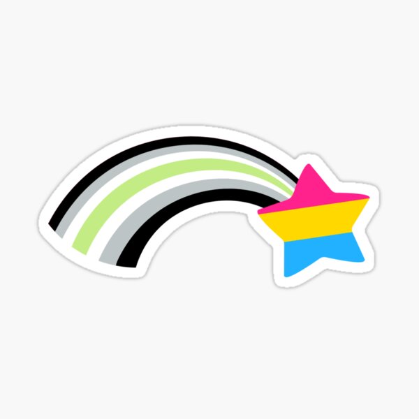 "Agender/Pan Pride Star" Sticker for Sale by apollojj | Redbubble