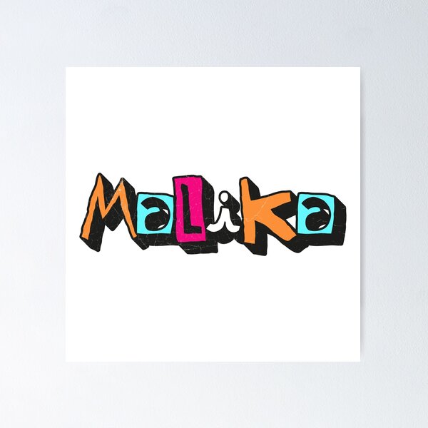 "MALIKA name, My name is Malika" Poster for Sale by Danylo Mikhnievych ...
