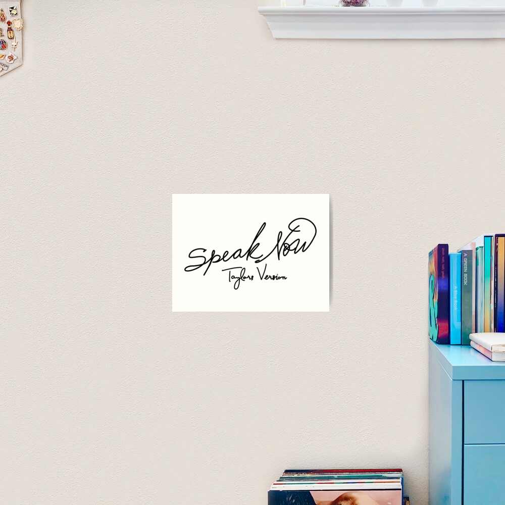 "Speak Now Taylors Version" Poster for Sale by aspolaris17 | Redbubble