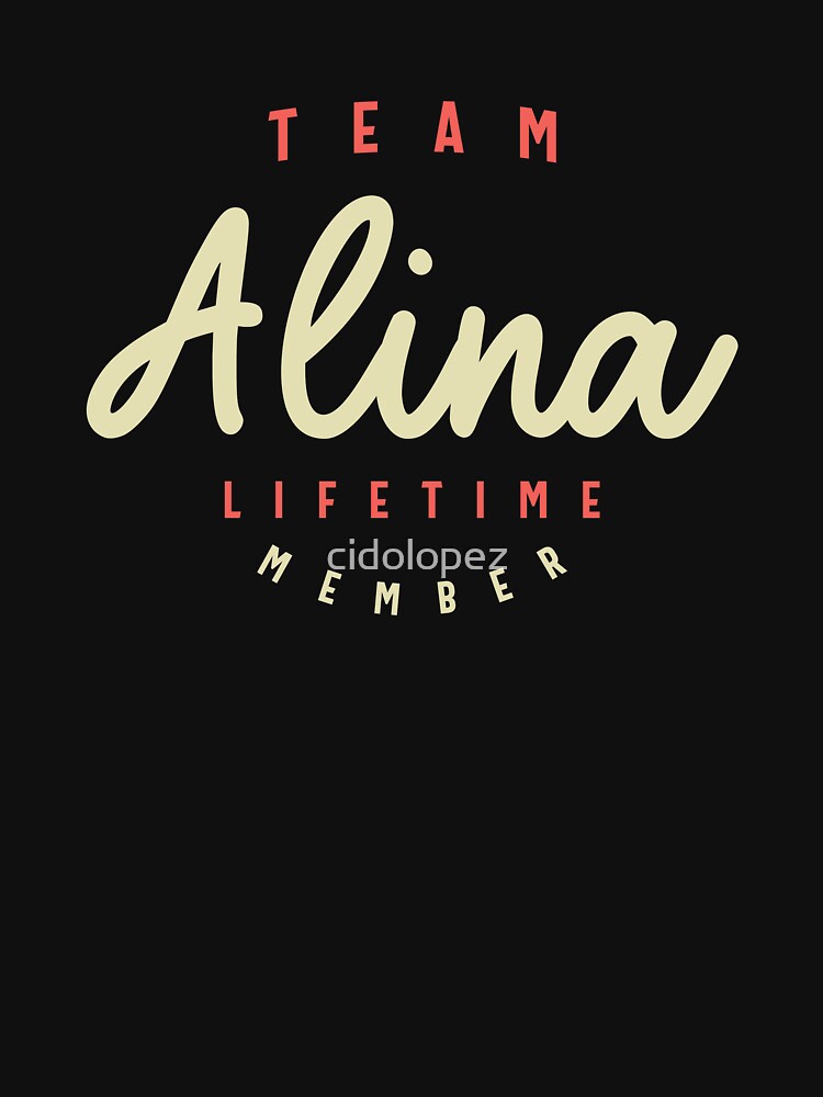 "Alina Name Personalized Birthday Name Alina" T-shirt for Sale by ...