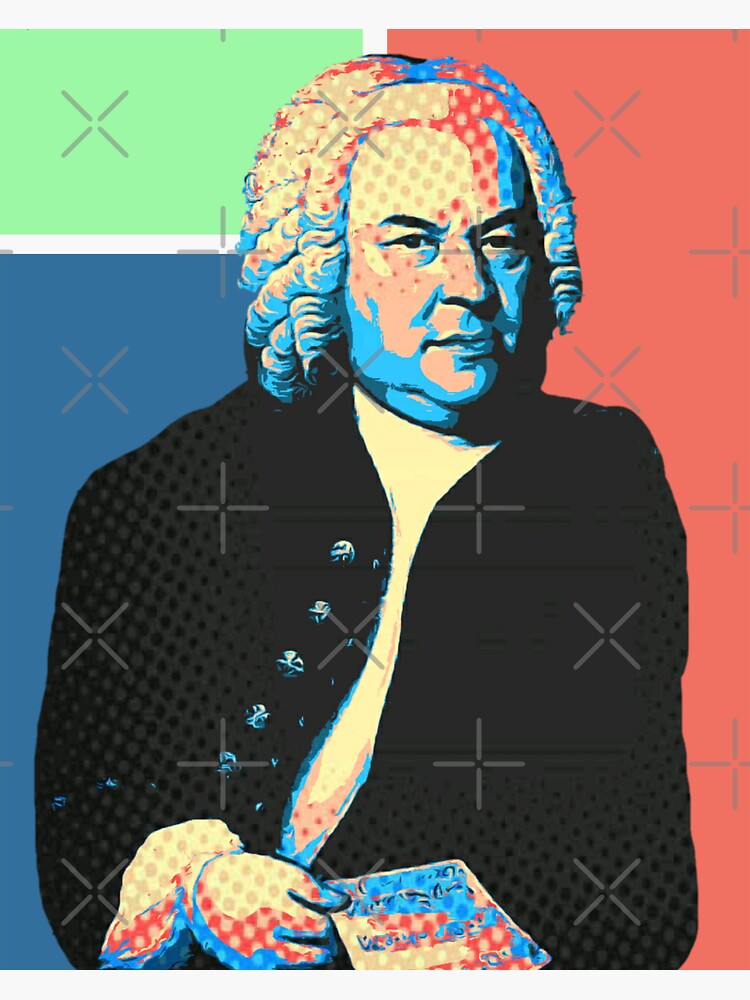"Bach" Sticker for Sale by yeppashop | Redbubble
