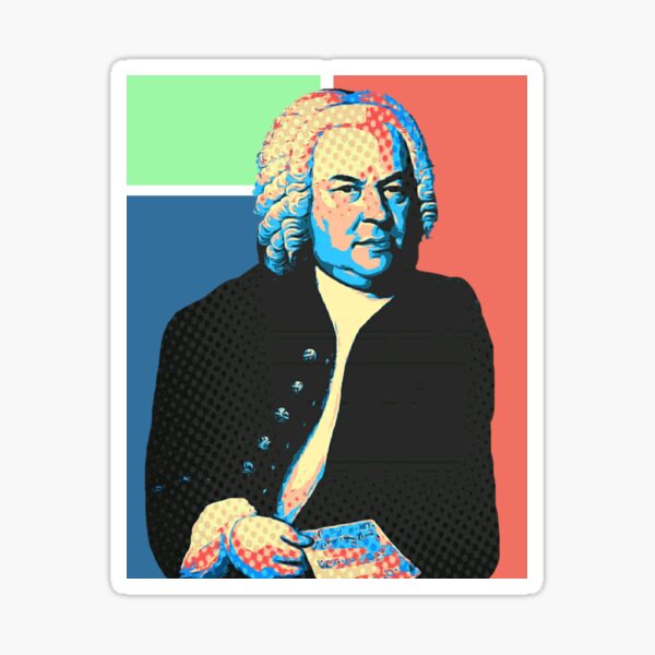 "Bach" Sticker for Sale by yeppashop | Redbubble