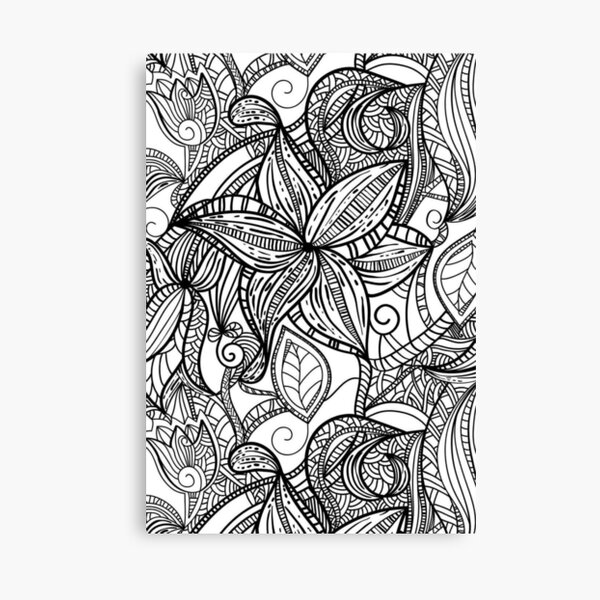 Adult Coloring Canvas Prints | Redbubble