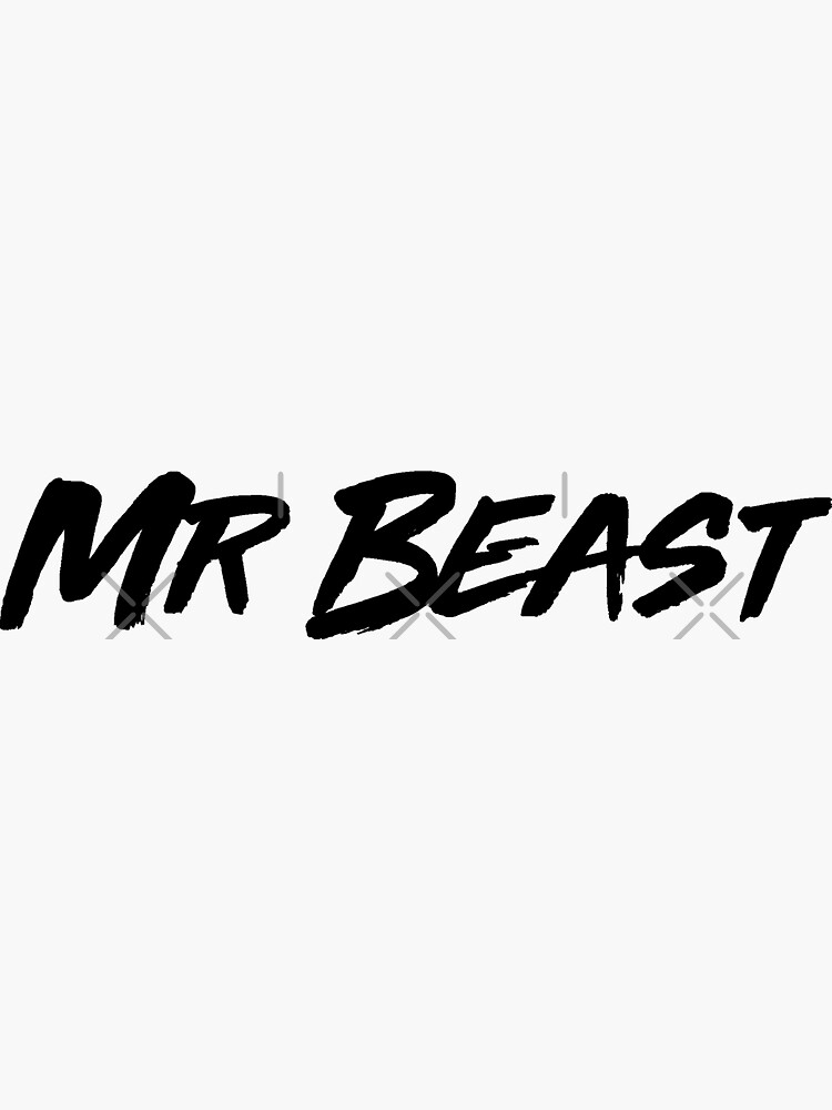 "Mr Beast" Sticker for Sale by AYZOUNI | Redbubble