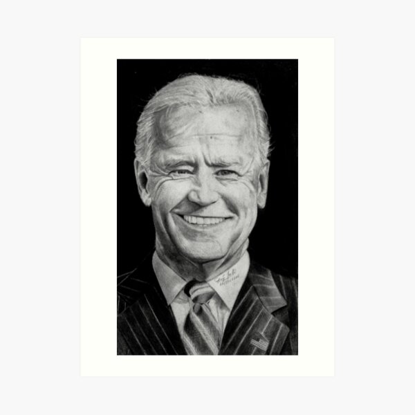 "Joe Biden Drawing Print" Art Print for Sale by Anis-Jerbi-art | Redbubble