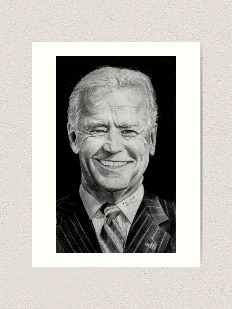 "Joe Biden Drawing Print" Art Print for Sale by Anis-Jerbi-art | Redbubble