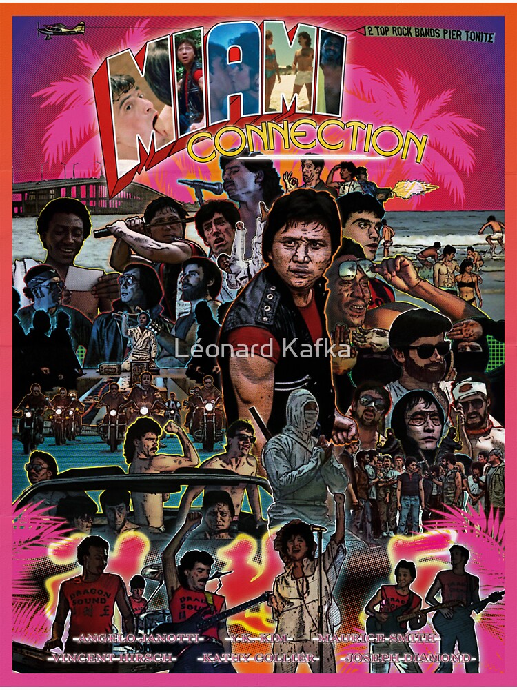 "Miami Connection" Sticker by leonardkafka | Redbubble