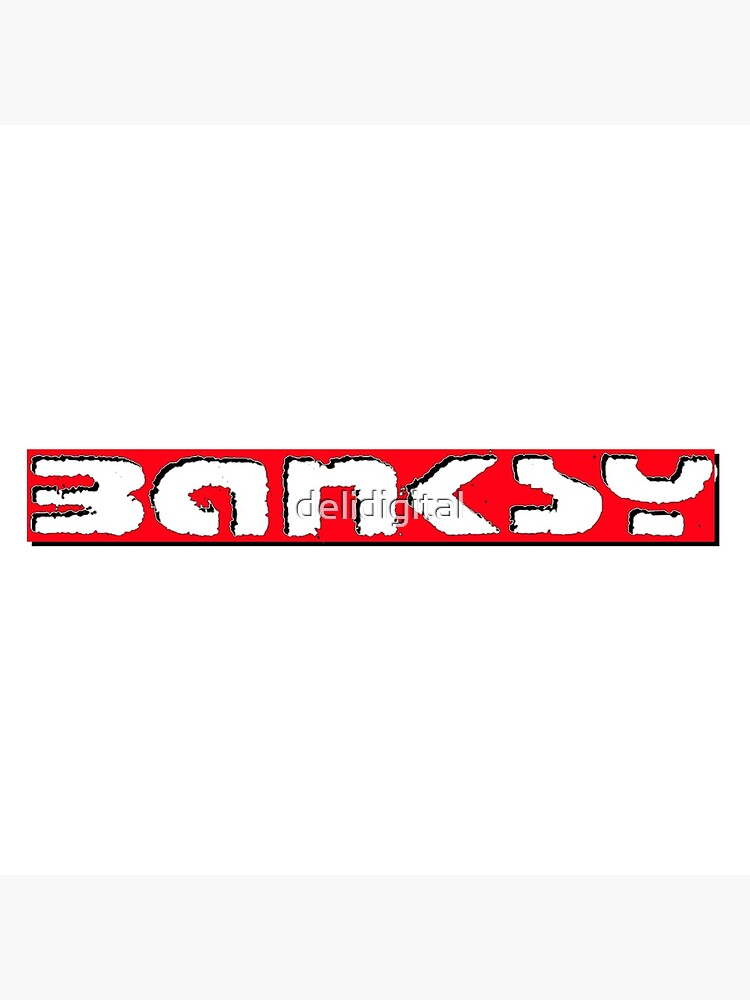 "Banksy Logo Red / Black" Art Print by delidigital | Redbubble