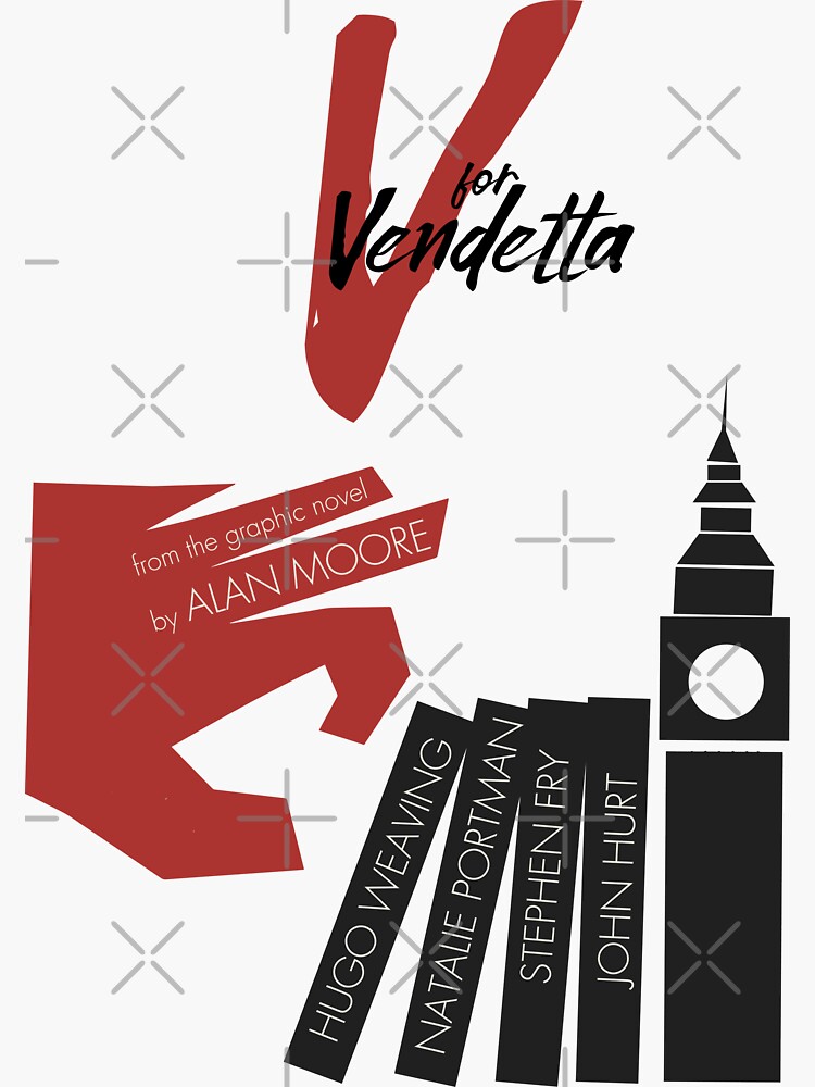 "V for vendetta, minimal movie poster, with Natalie Portman, Stephen ...