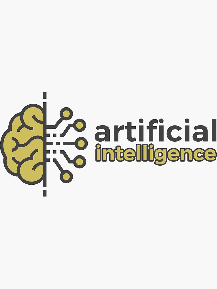 "artificial intelligence" Sticker for Sale by likescurving | Redbubble