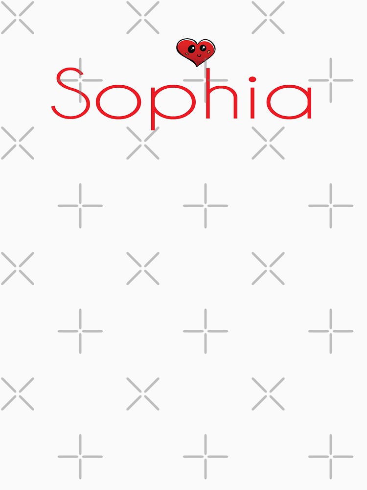 "Sophia Cute Heart Name Best Sofia Ever" T-shirt for Sale by ProjectX23 ...