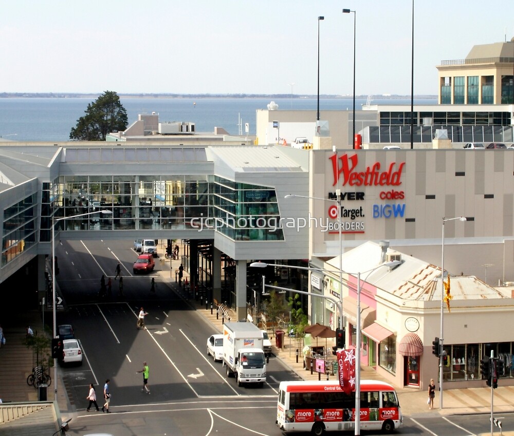 "Geelong CBD Looking out to Corio Bay " by cjcphotography | Redbubble