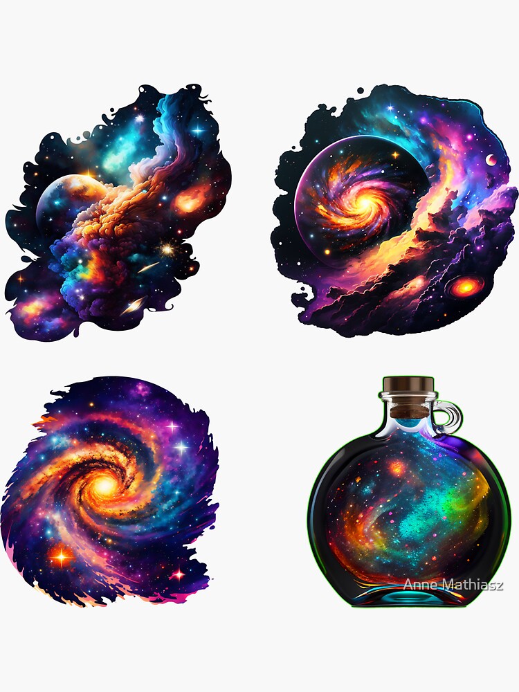 "Galaxy, space, Universe, Cosmos Sticker Set" Sticker for Sale by boom ...