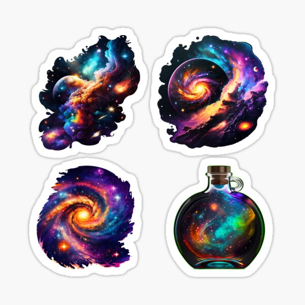 "Galaxy, space, Universe, Cosmos Sticker Set" Sticker for Sale by boom ...