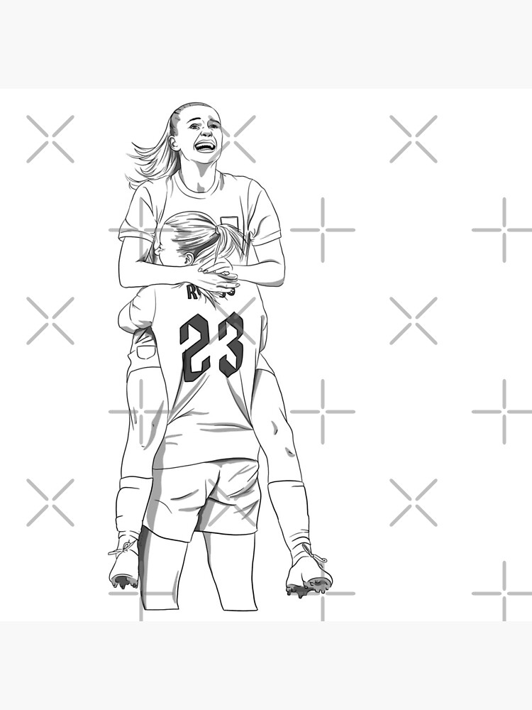 "ella toone and alessia russo england " Canvas Print for Sale by l-j ...