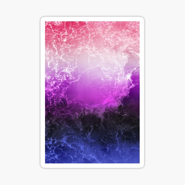 "Hidden Genderfluid flag Ocean Waves Subtle" Sticker for Sale by ...