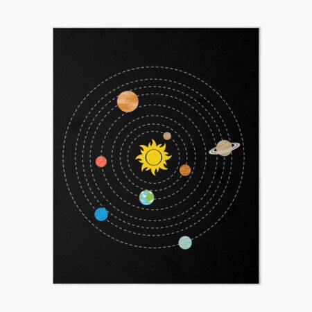 "Solar System and Planets" Art Board Print by vladocar | Redbubble